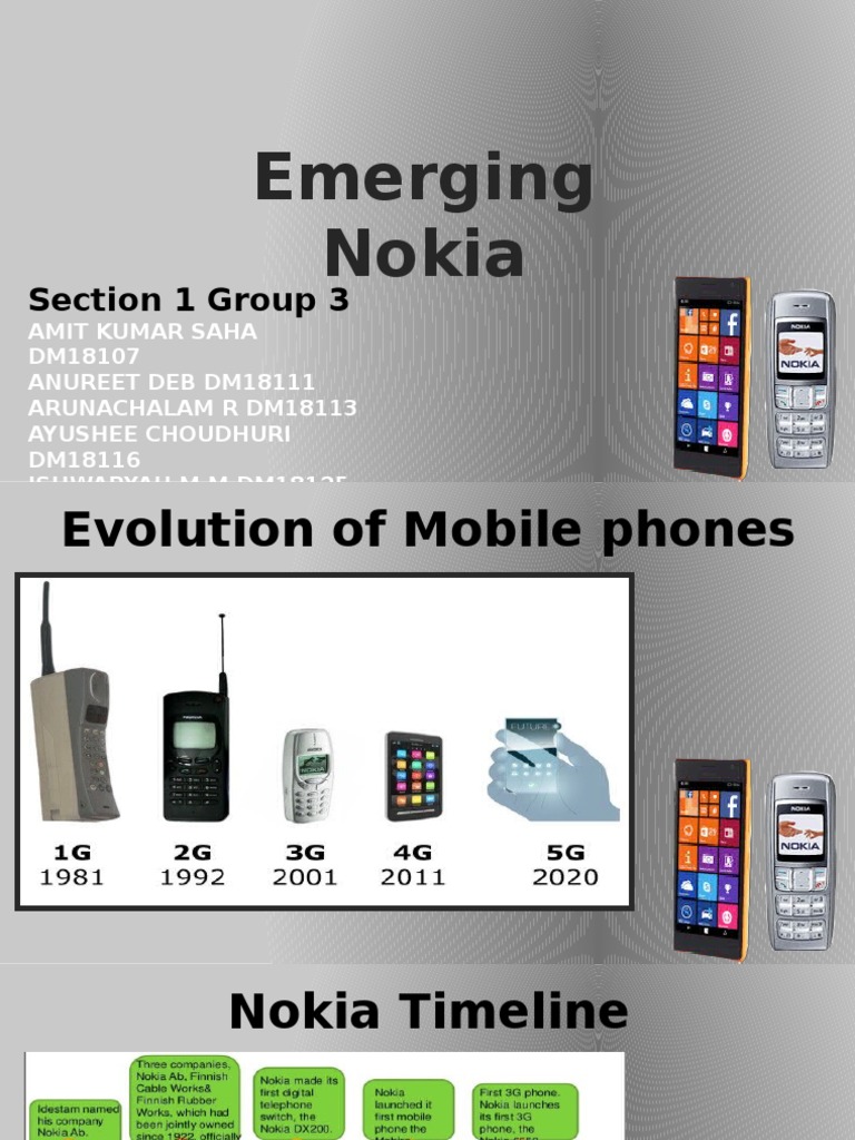 S01 G03 Emerging Nokia | PDF | Nokia | Information Appliances