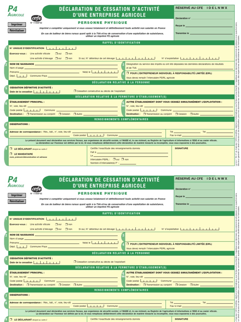 Cerfa 11936-02 | PDF | Business