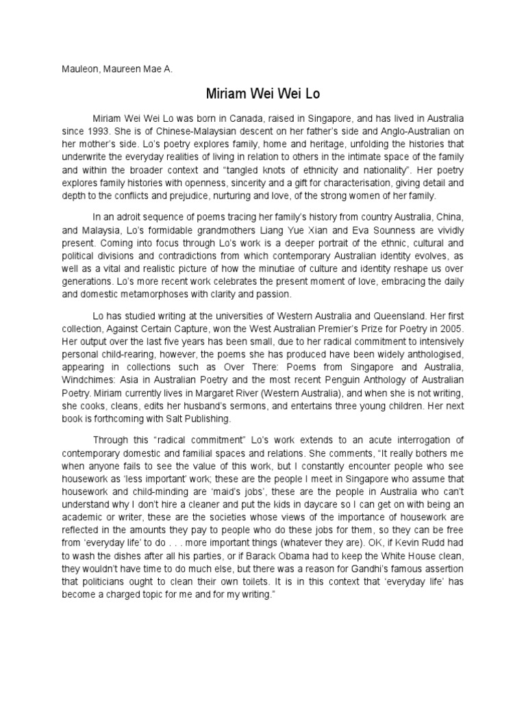 Maureen | PDF