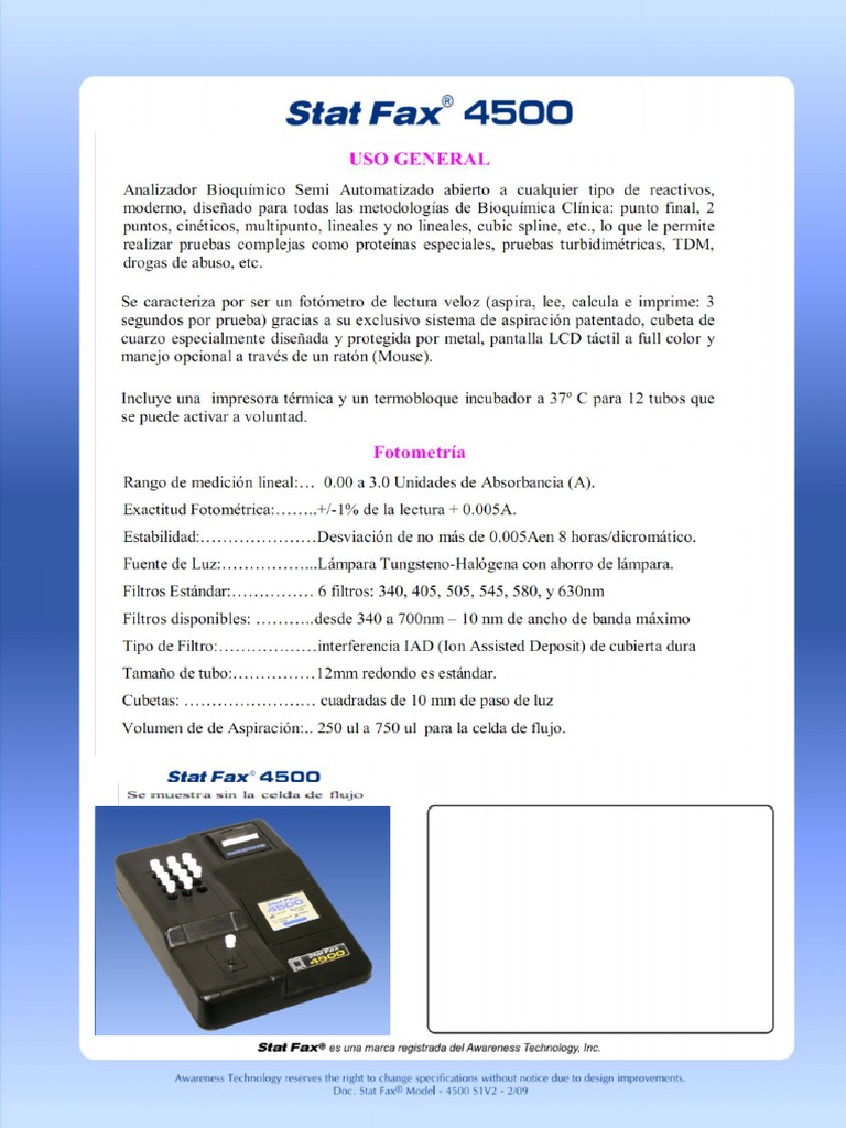 STAT FAX 4500 Es PDF | PDF