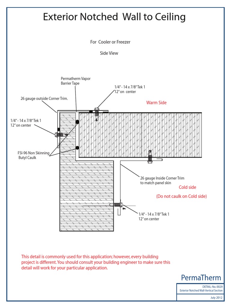 Exterior Notched Wall To Ceiling | PDF
