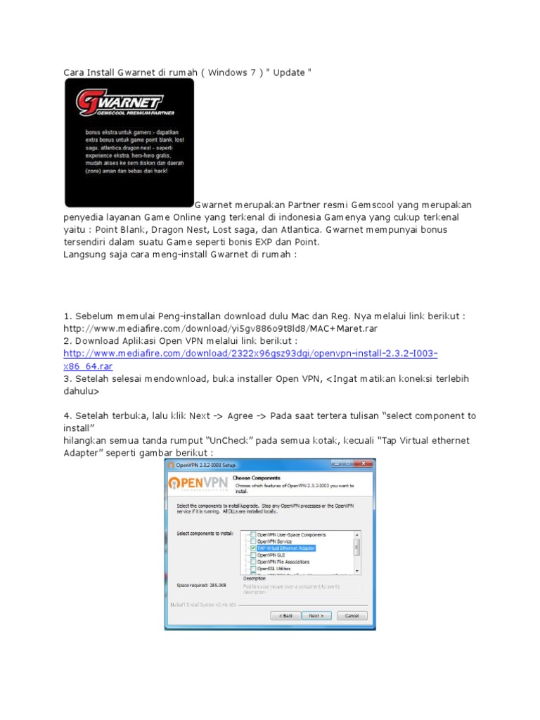 Cara Install Gwarnet Di Rumah | PDF