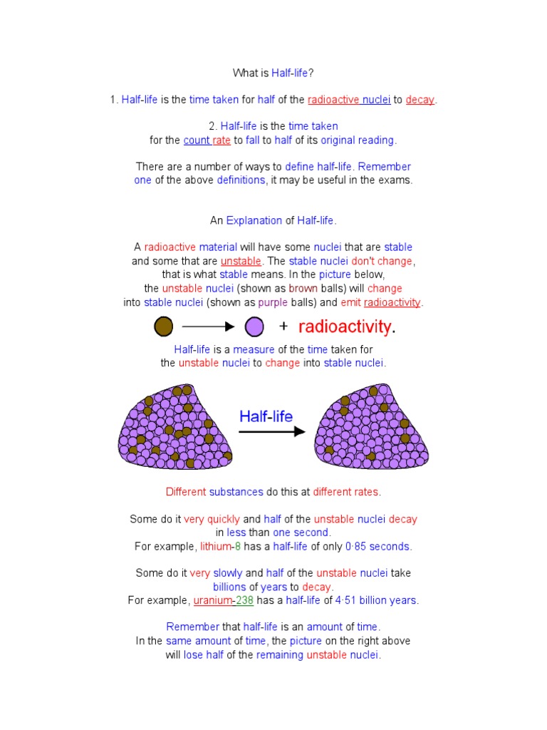 Radioactive Decay: Purple | PDF