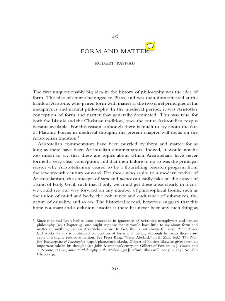 Understanding Aristotelian Form and Matter | PDF | Social Science ...