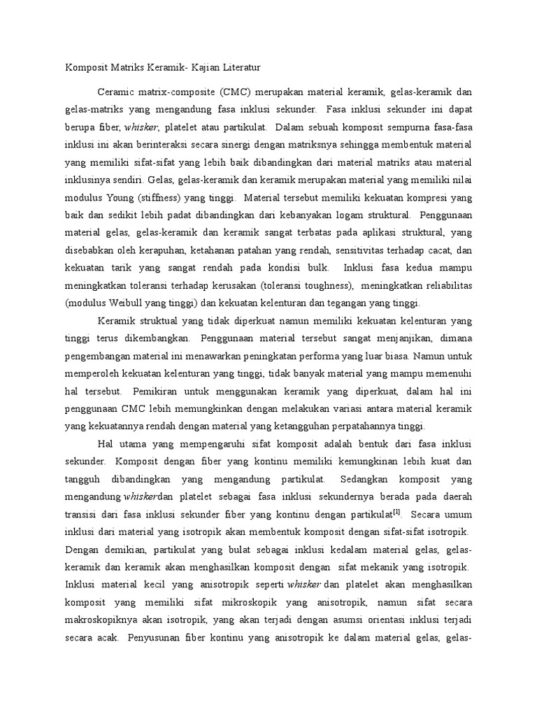 Komposit Matriks Keramik | PDF