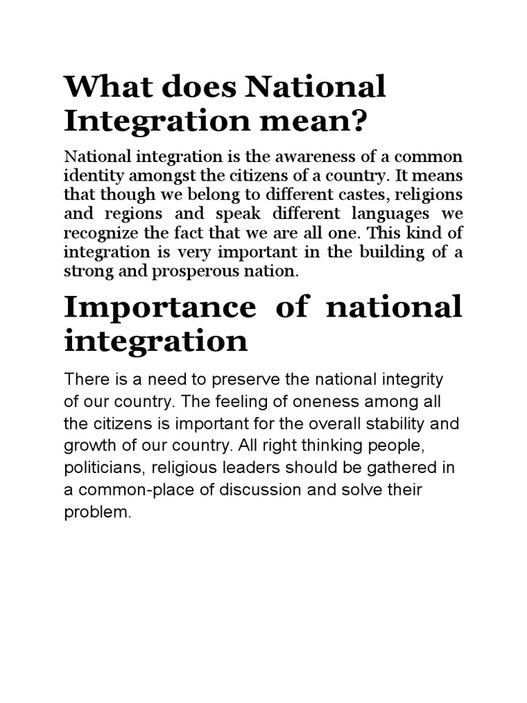 what-does-national-integration-mean-politics-political-theories