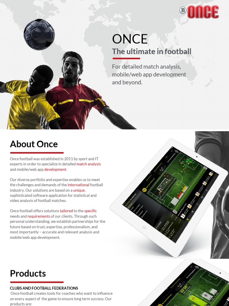 Once Football, Products | PDF | Mobile App | Web Application