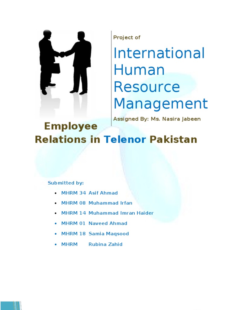 International Human Resource Management: Employee Relations in Pakistan ...