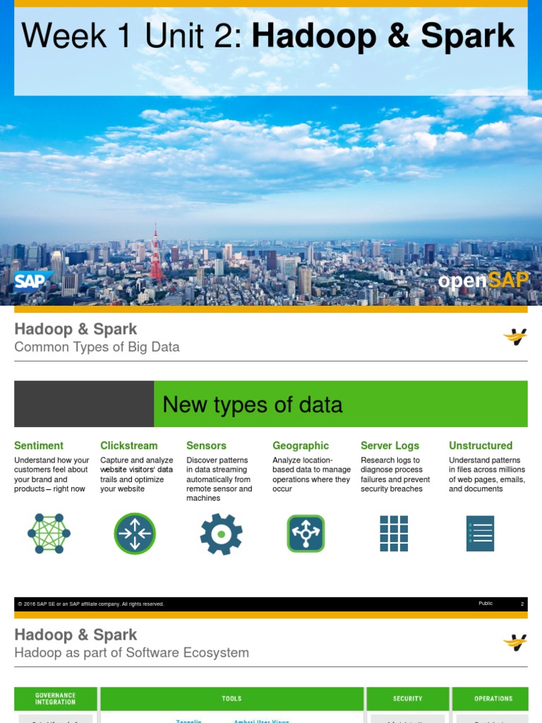 Unit 2 Hadoop Spark Slides | PDF | Apache Hadoop | Apache Spark