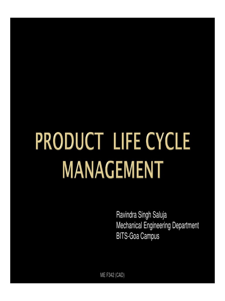 Product Life Cycle Management | PDF | Product Lifecycle | Computer ...