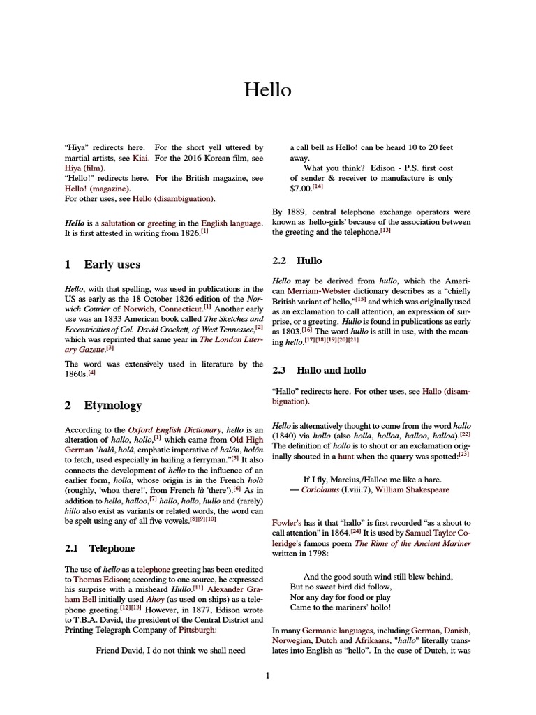 Hello PDF | PDF | Oral Communication | Lexicology
