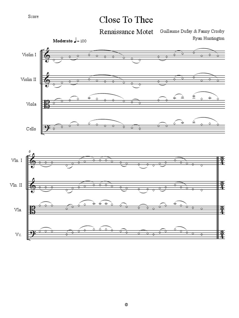 Motet (Renaissance) | PDF