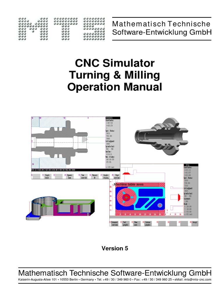 CNC Simulator Turning & Milling Operation Manual: Software-Entwicklung GMBH | PDF | Numerical ...