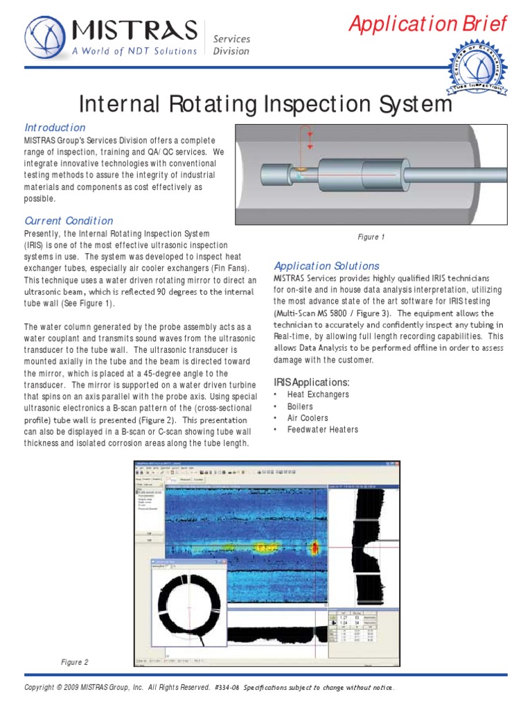 Internal Rotating Inspection System | PDF | Medical Ultrasound | Vacuum ...