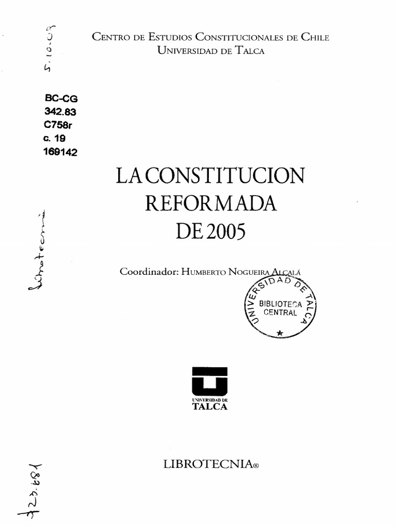 Portada - La Constitución Reformada de 2005 - Nogueira | PDF