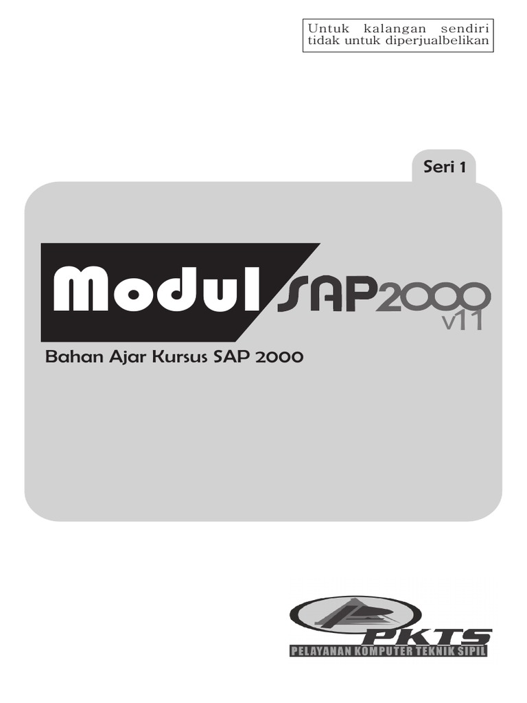 Modul SAP2000 v11: Panduan Analisis Struktur | PDF