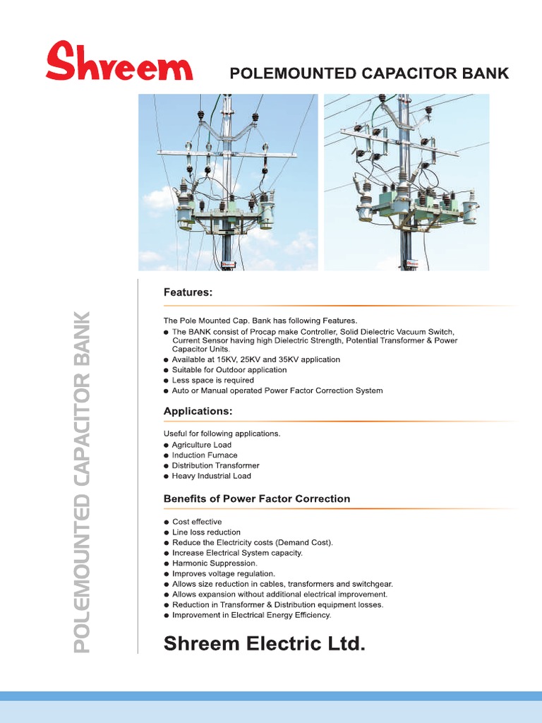 Pole Mounted Capacitor Bank | PDF