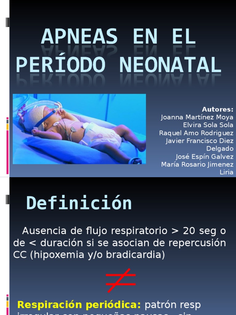 Apneas Período Neonatal | PDF | Cafeína | Medicina