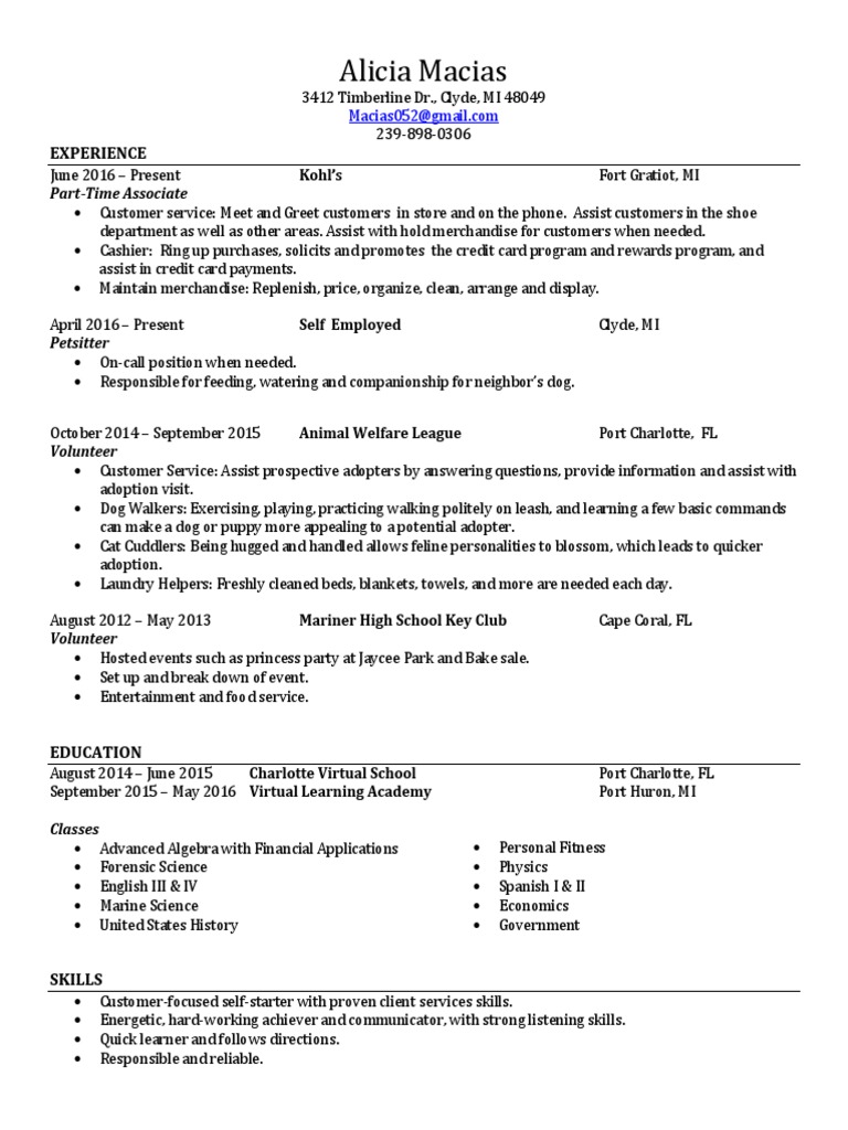 Alicia Macias Resume 2016 | PDF | Business | Business (General)