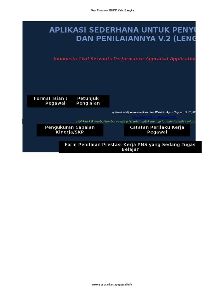 Contoh SKP untuk PNS dan Pegawai | PDF