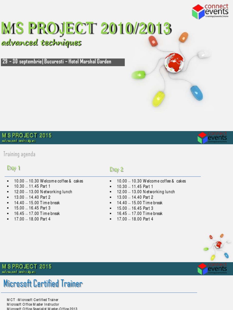 MS PROJECT 2010/2013: Advanced Techniques | PDF | Microsoft Office ...