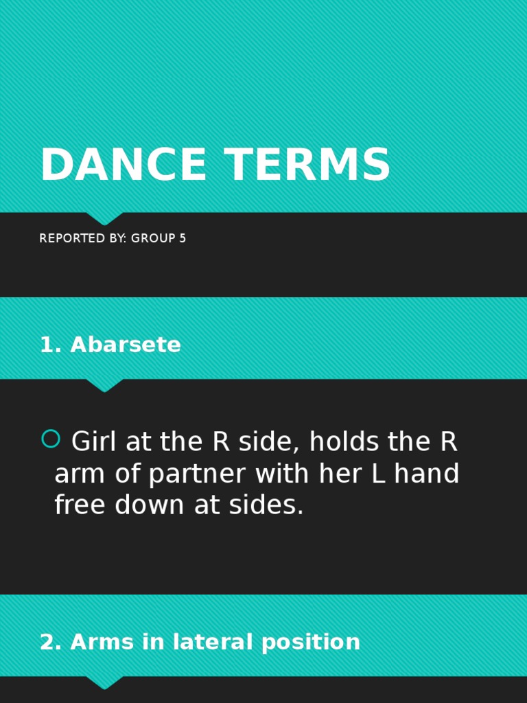 Philippine Folk Dance Terminology | PDF | Elbow