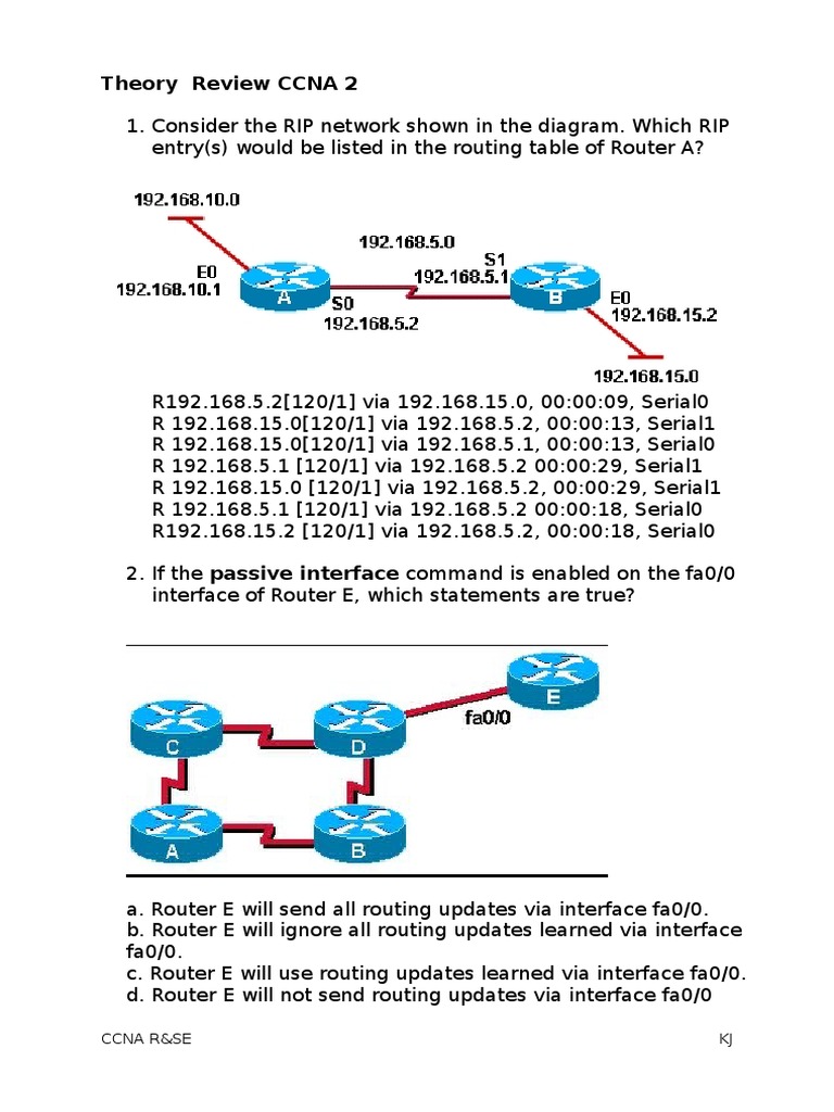 CCNA 2 Quiz Review | PDF | Routing | Router (Computing)