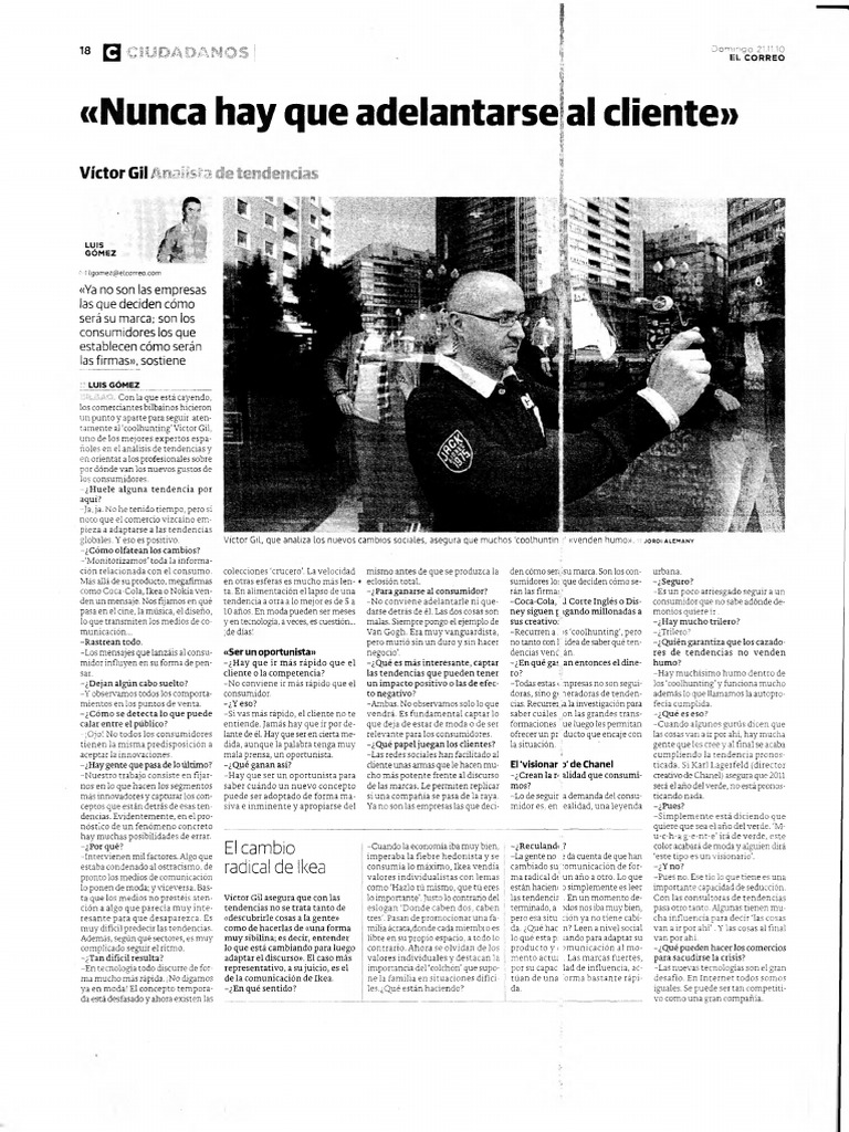 2010-11-21 Victor Gil, Analista de Tendencias | PDF | Science ...