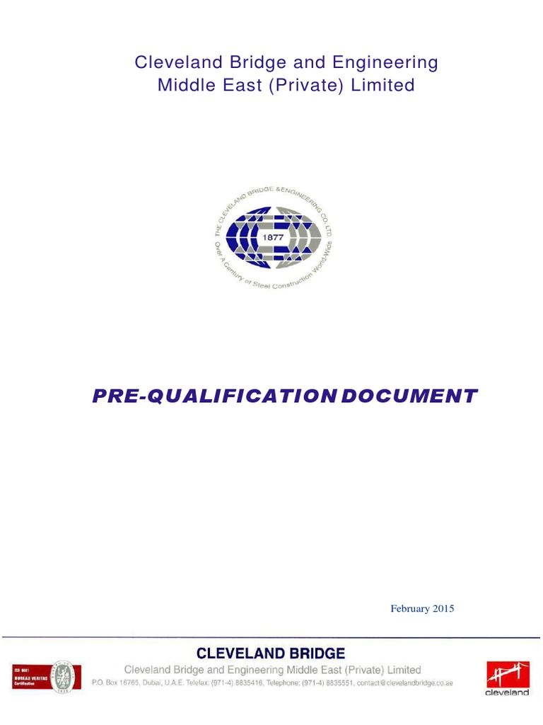 CBEME Prequalification Document | PDF | Crane (Machine) | Metal Fabrication