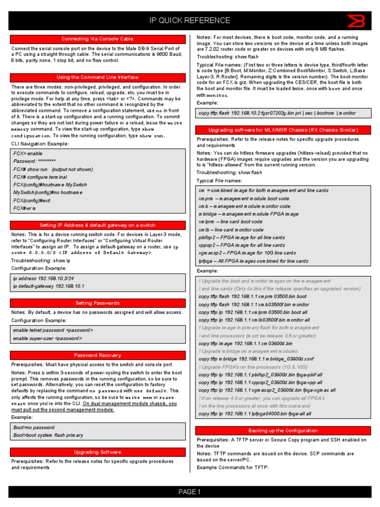 IP Networking Quick Best Practice Guide-2 PDF | PDF | Ip Address ...