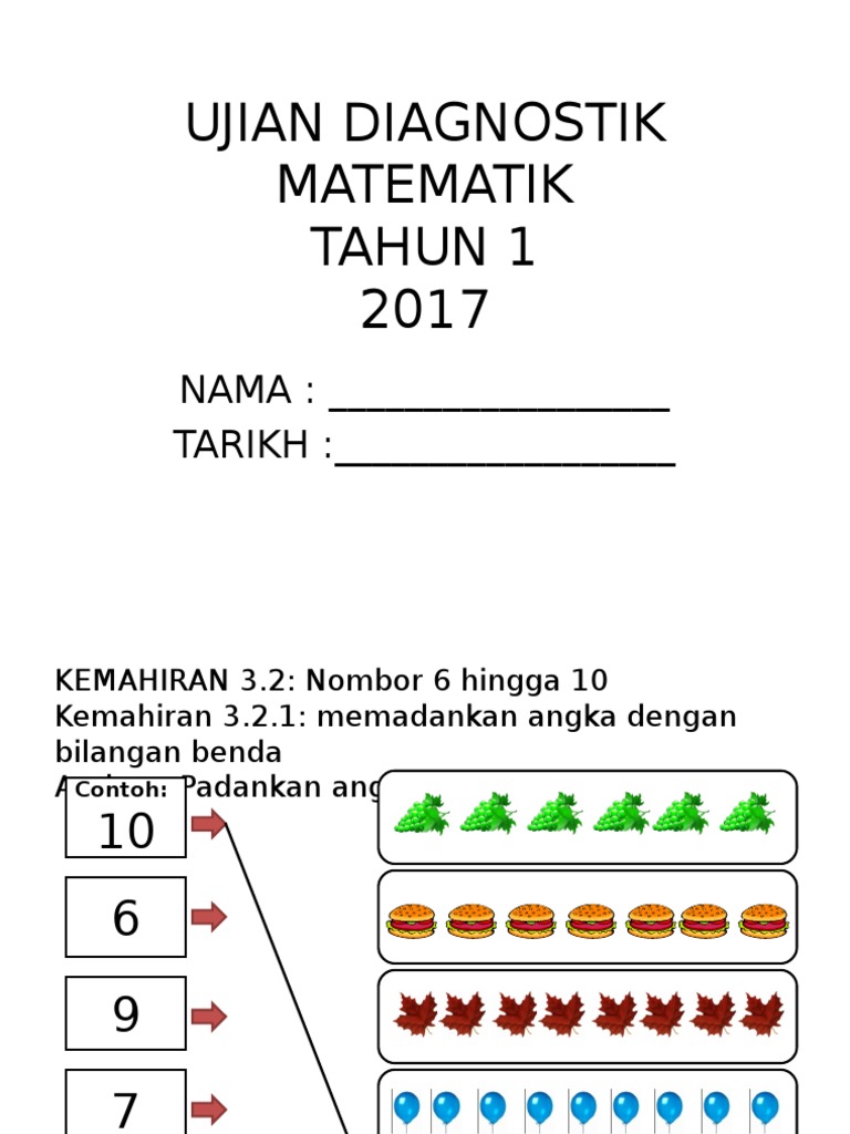 Ujian Diagnostik Mat Th1 | PDF