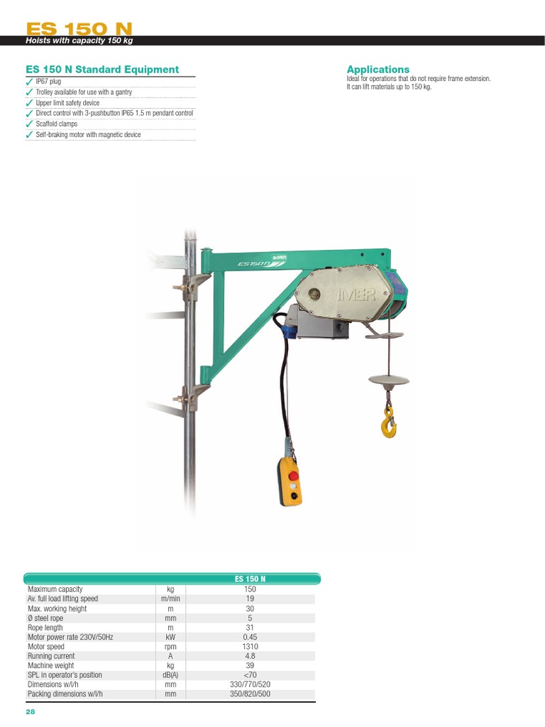 Electropalan Imer ES 150 N | PDF
