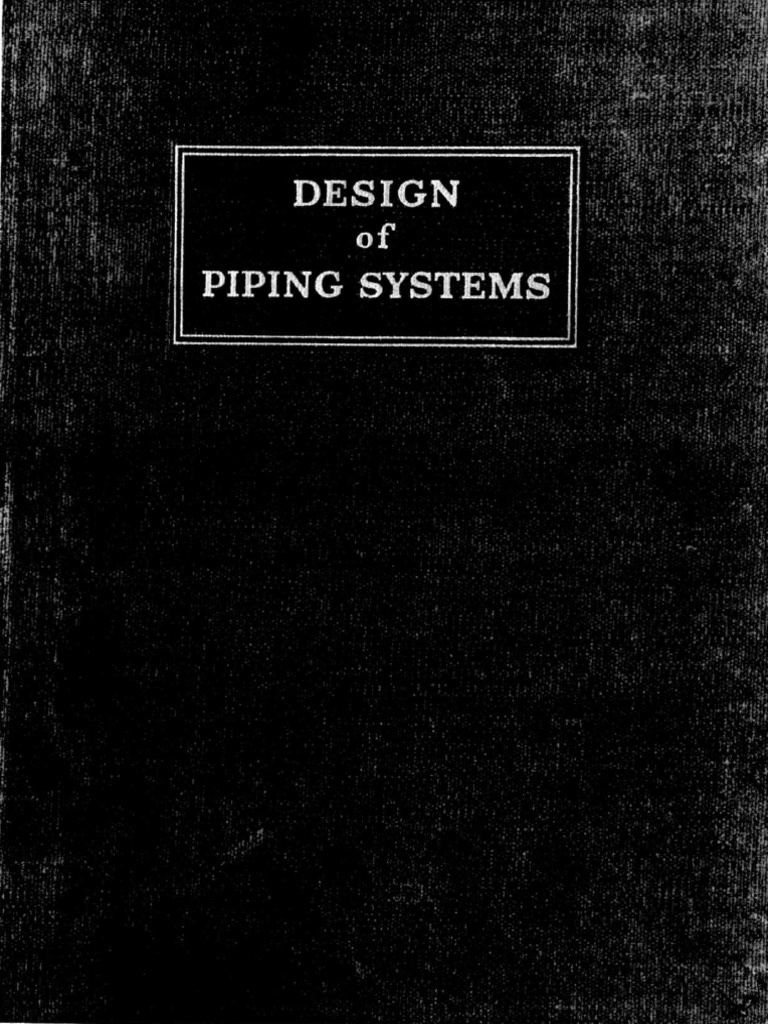 Design of Piping Systems | PDF