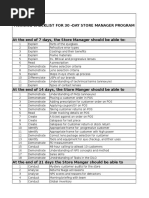 Stocktake Preparation Checklist - In-House Team | PDF