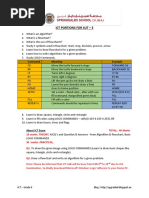 Algorithm and Flowchart Grade 6 TERM3 | PDF