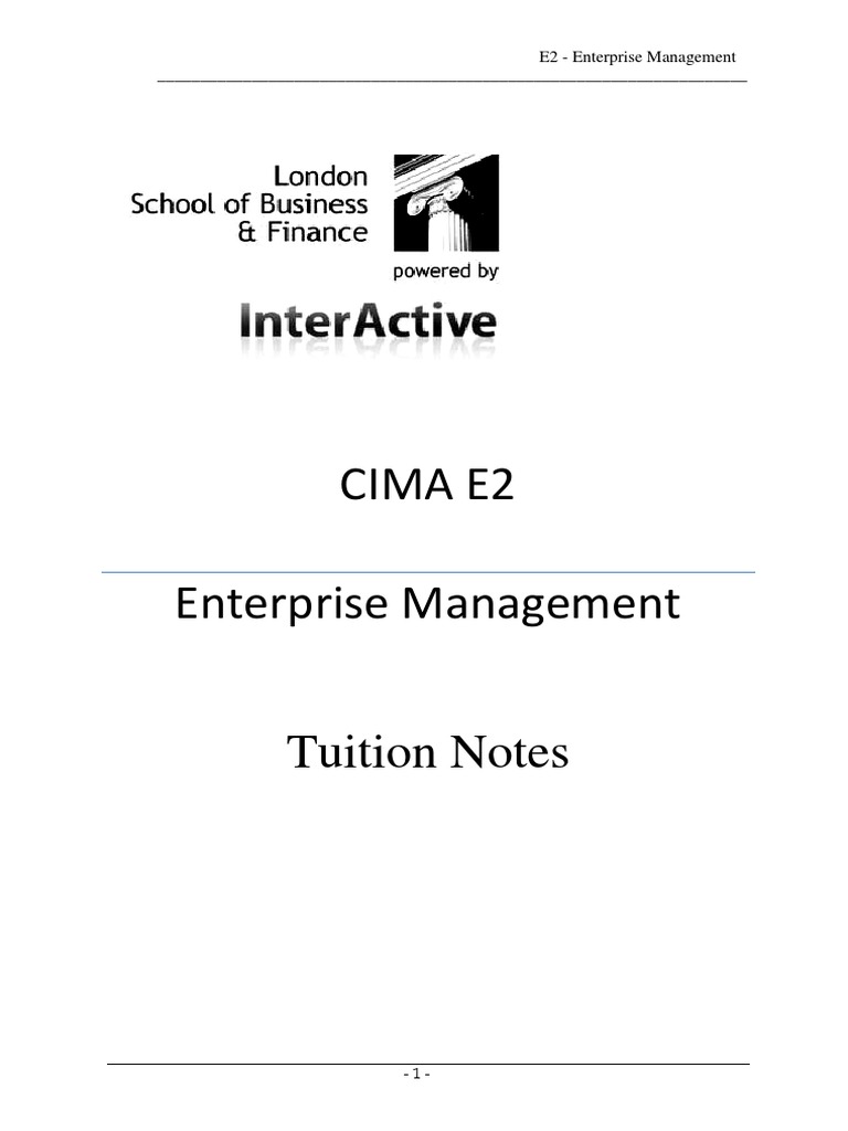 E2 Summary | PDF | Strategic Management | Swot Analysis
