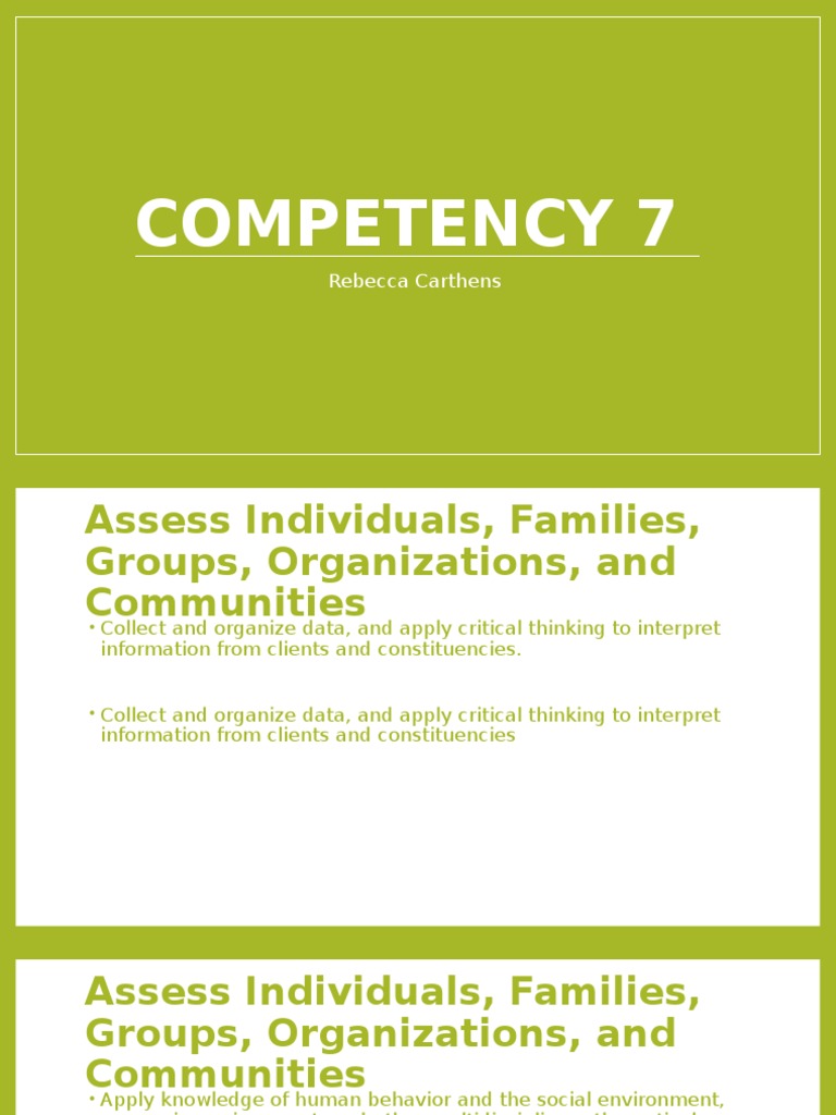 Competency 7 | PDF