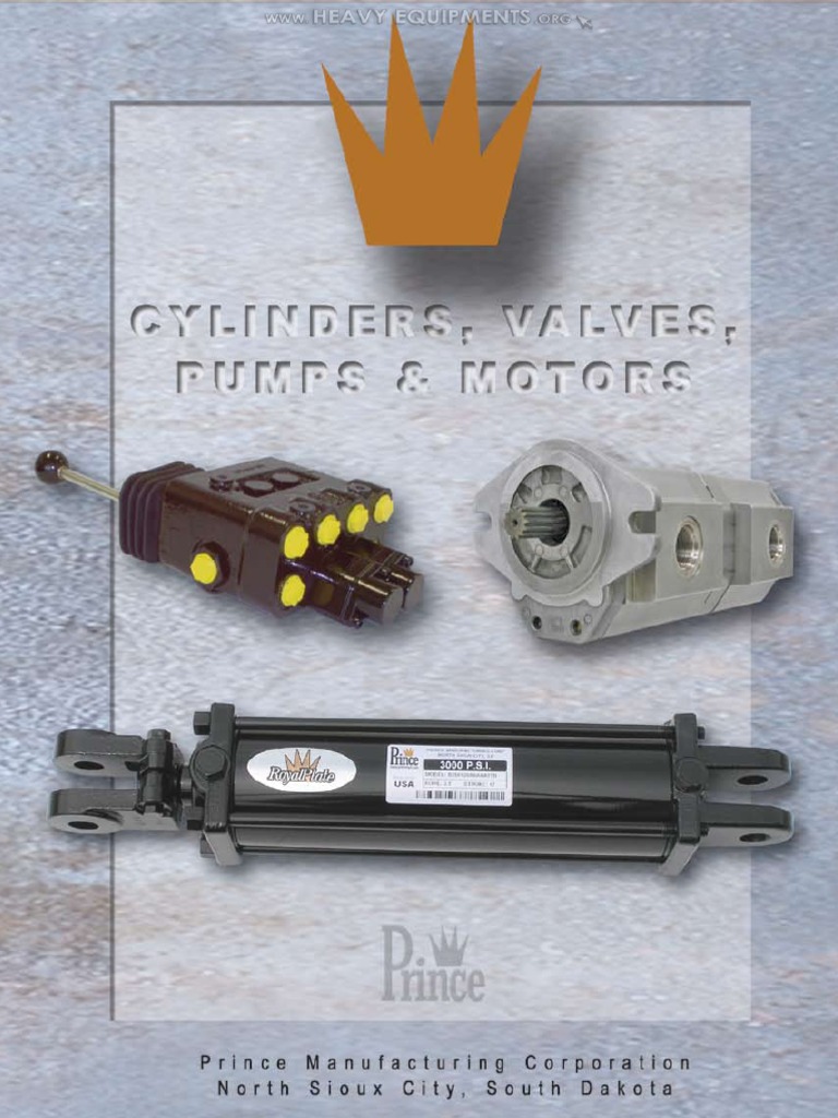 Catalog Prince Hydraulic Cylinders Valves Pump Motors Accessories PDF ...