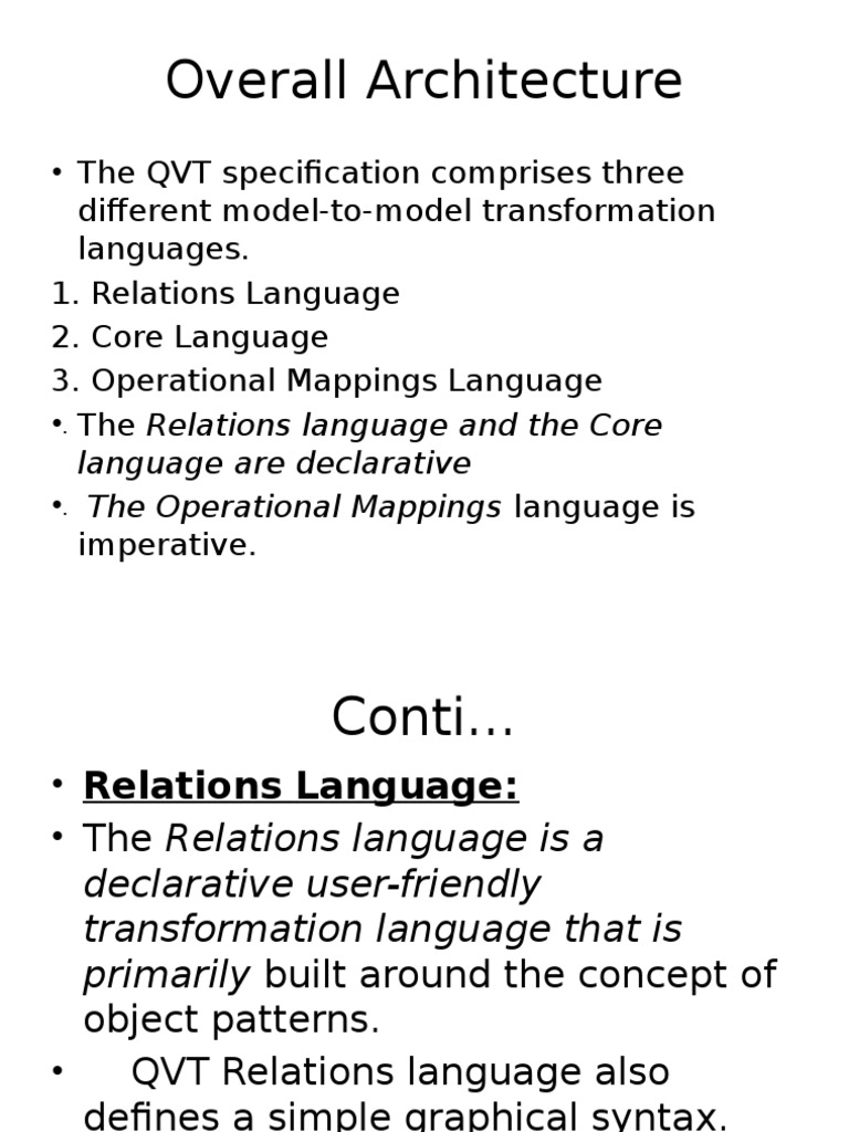 Overall Architecture: Language Are Declarative | PDF