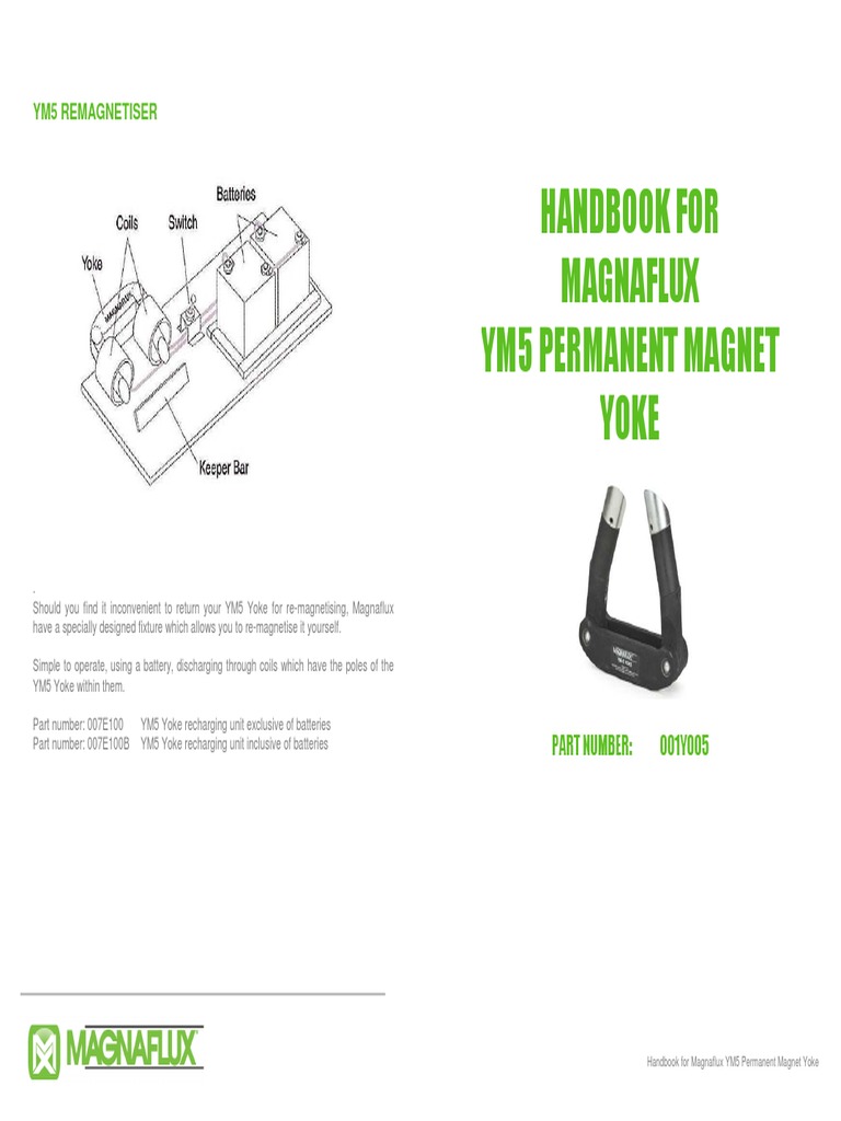 YM5 Remagnetiser User Guide | PDF | Paint | Magnet