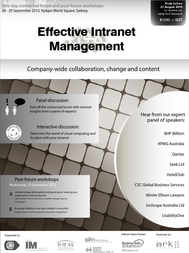 Intranet Insights From Qantas, KPMG and BHP Billiton | PDF | Usability ...