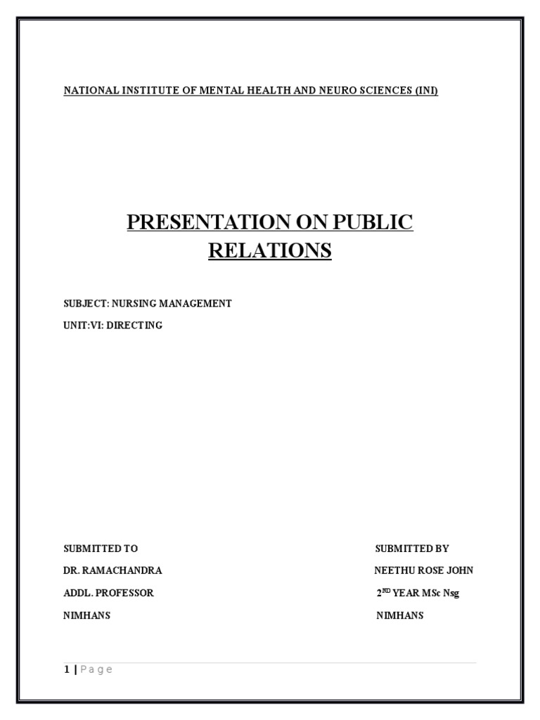Public Relation | PDF | Public Relations | Target Audience
