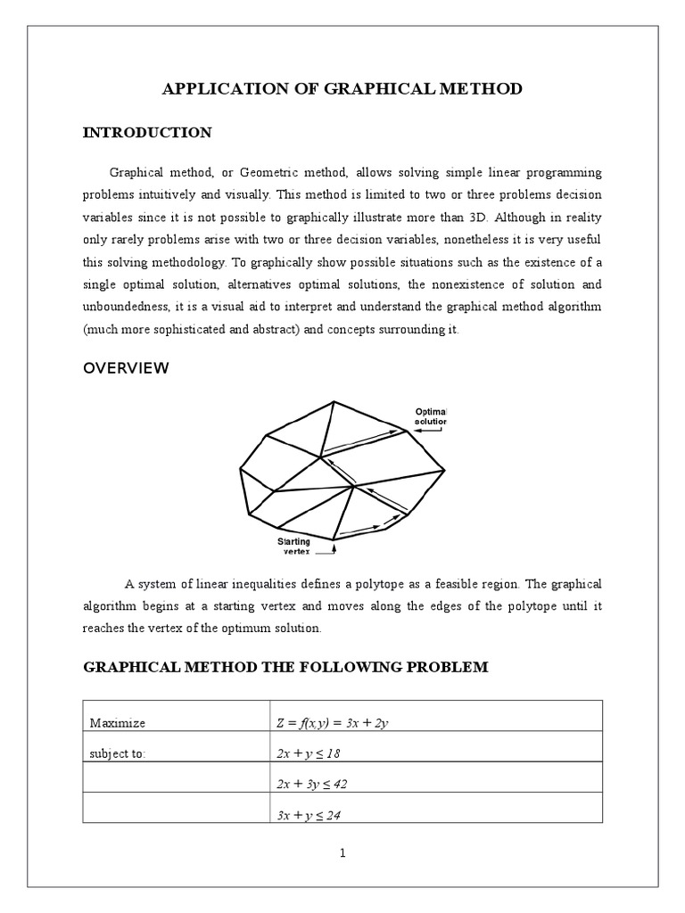 Graphical Method LP | PDF | Linear Programming | Mathematical Optimization