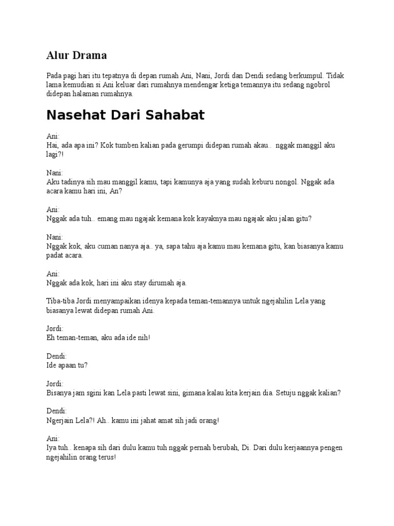 Alur Drama | PDF