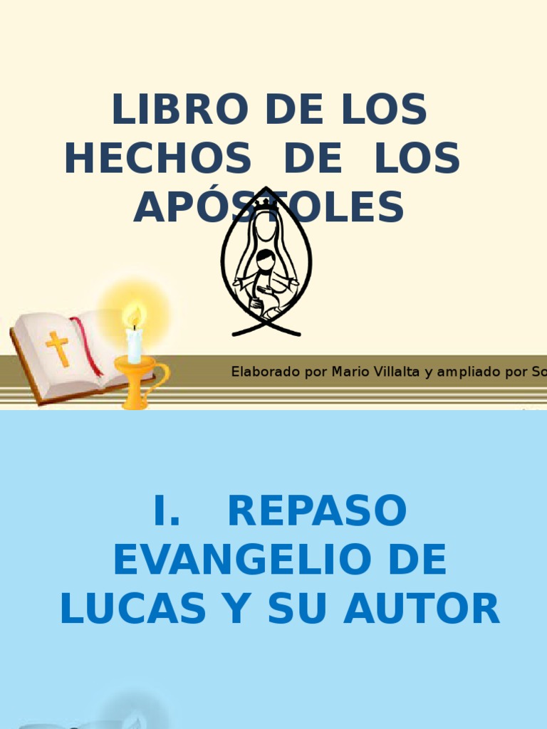 Vision General Libro Hechos de Los Apostoles | Descargar gratis PDF | Evangelio De Lucas | Pablo ...