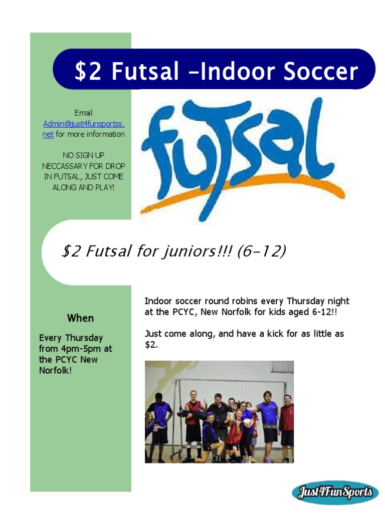 $2 Futsal - Indoor Soccer | PDF | Sports & Recreation