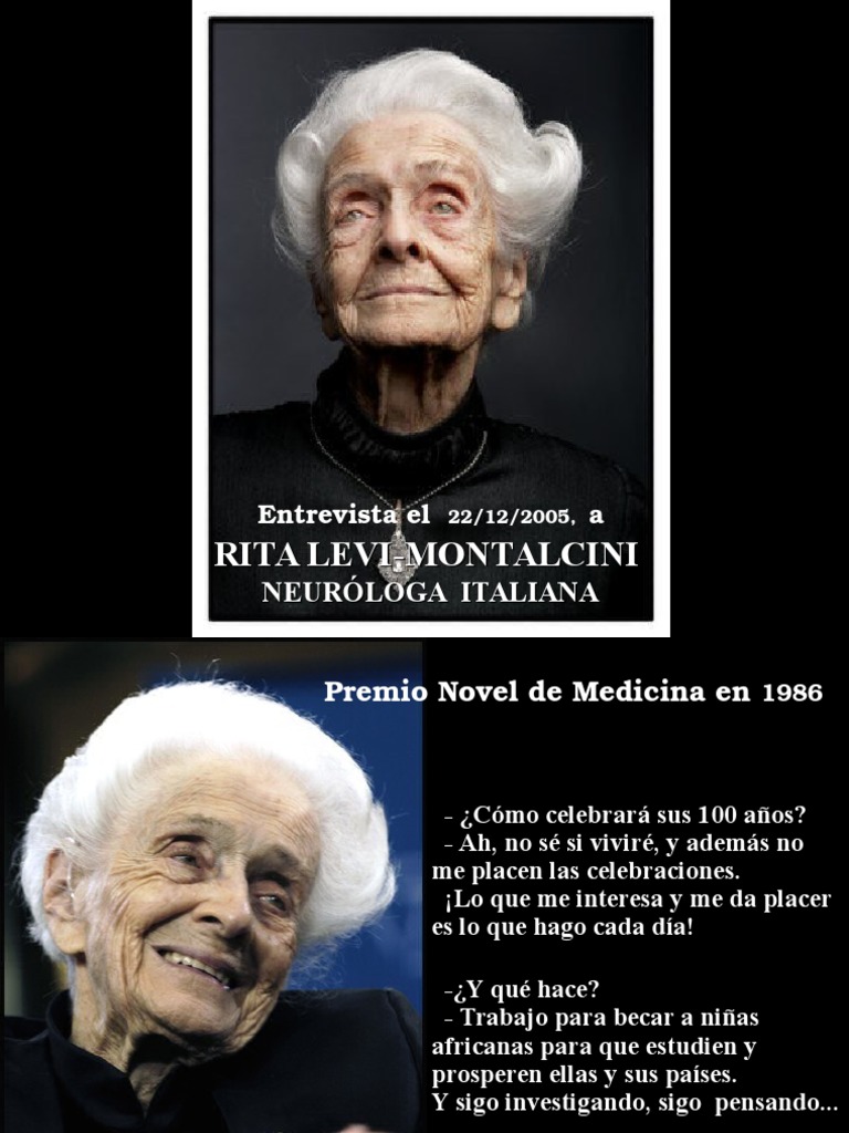 Rita Levi-Montalcini, Neuróloga | PDF | Cerebro | Biología