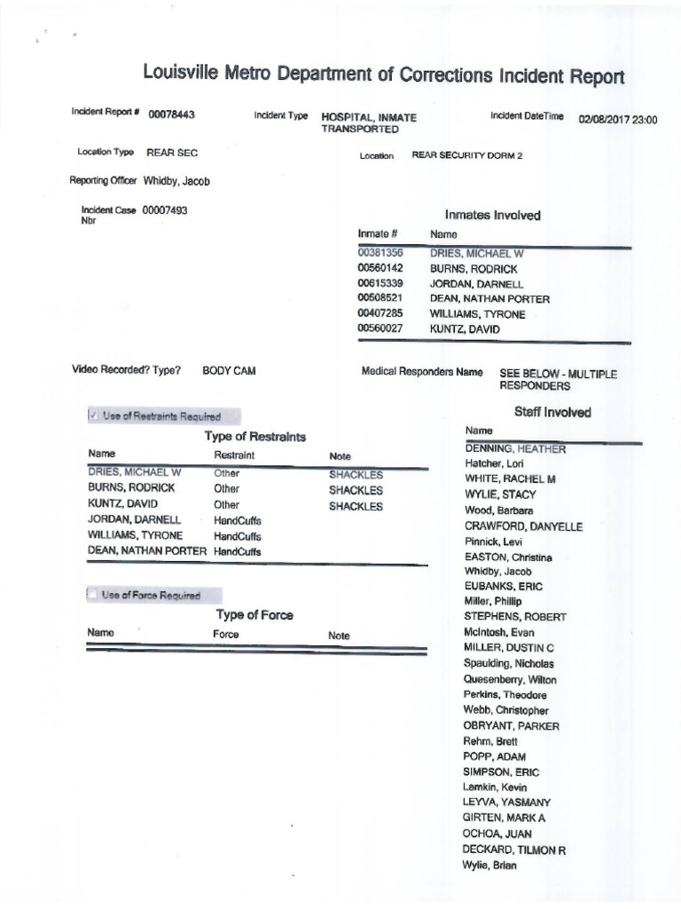 LMDC Incident Report | PDF