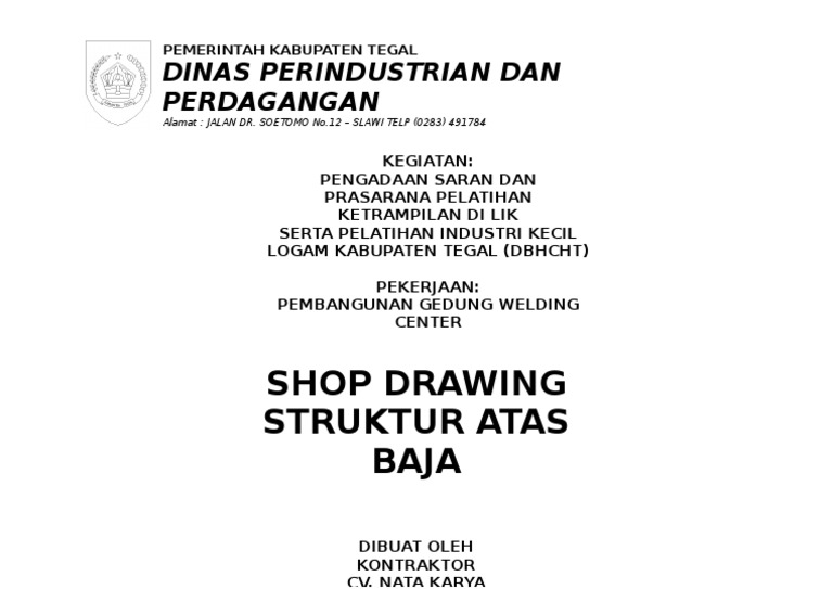 Shop Drawing Struktur Baja 2016 | PDF
