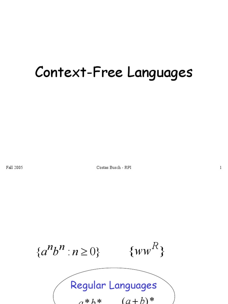 Context Free Grammars | PDF | Language Mechanics | Cognitive Science